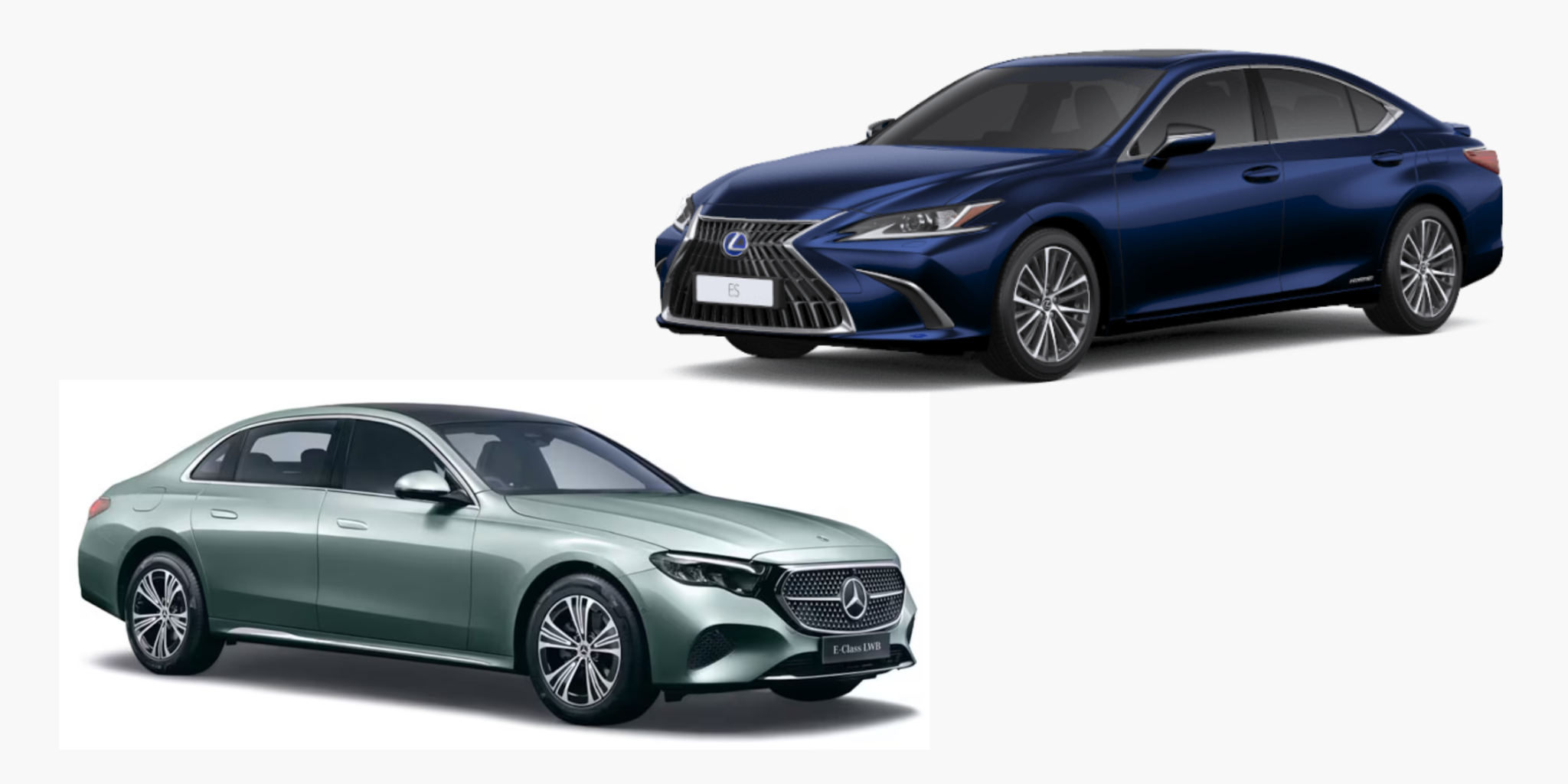 Lexus ES Hybrid vs Mercedes E-Class Diesel: Luxury Compared